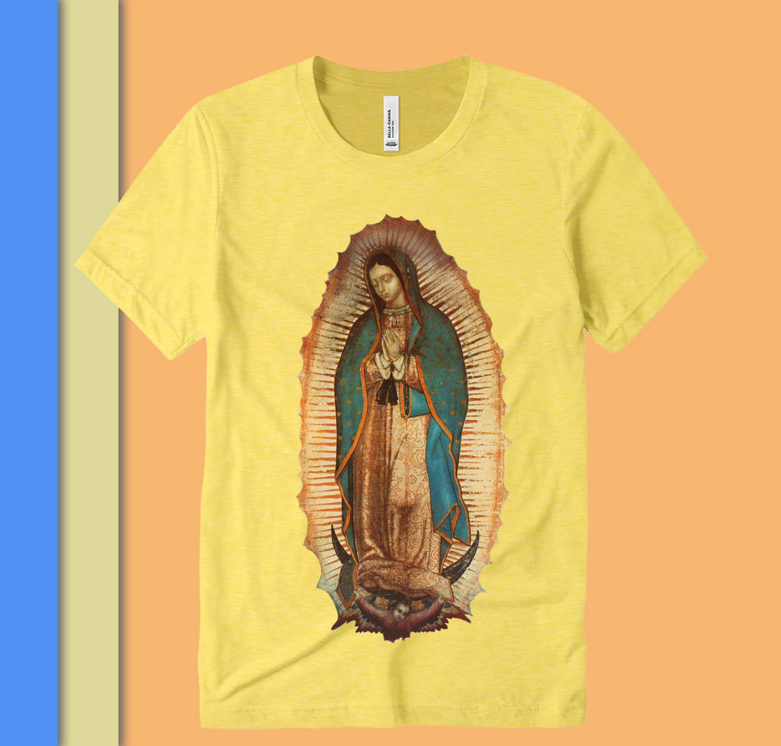 Lady of Guadalupe Tshirt, Virgin Mary Protection Shirt, Modern Virgin ...