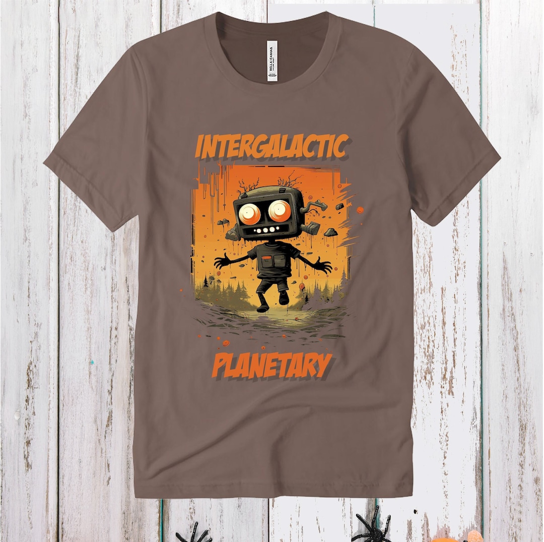 Intergalactic Robot T-shirt: Planetary Music Tee - Etsy