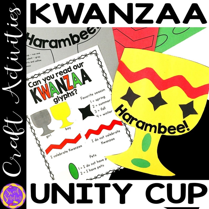 Kwanzaa Craft Umoja or Unity Cup for Children Paper Templates - Etsy