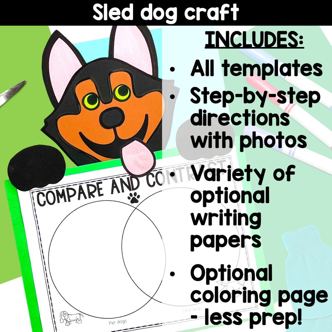 Sled Dog Race Craft Alaskan Dog Mushing Balto and Togo the Last Great ...