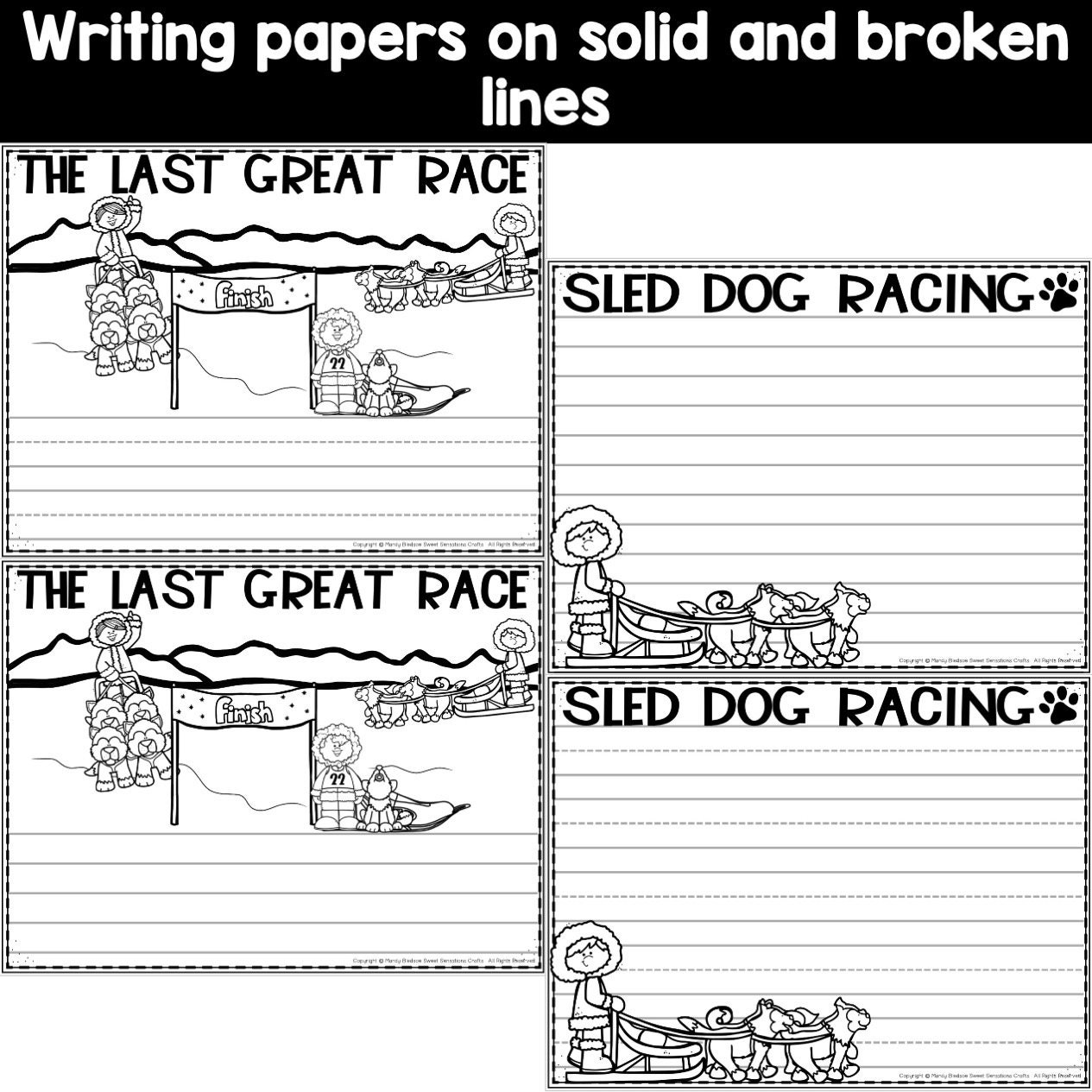 Sled Dog Race Craft Alaskan Dog Mushing Balto and Togo the Last Great ...