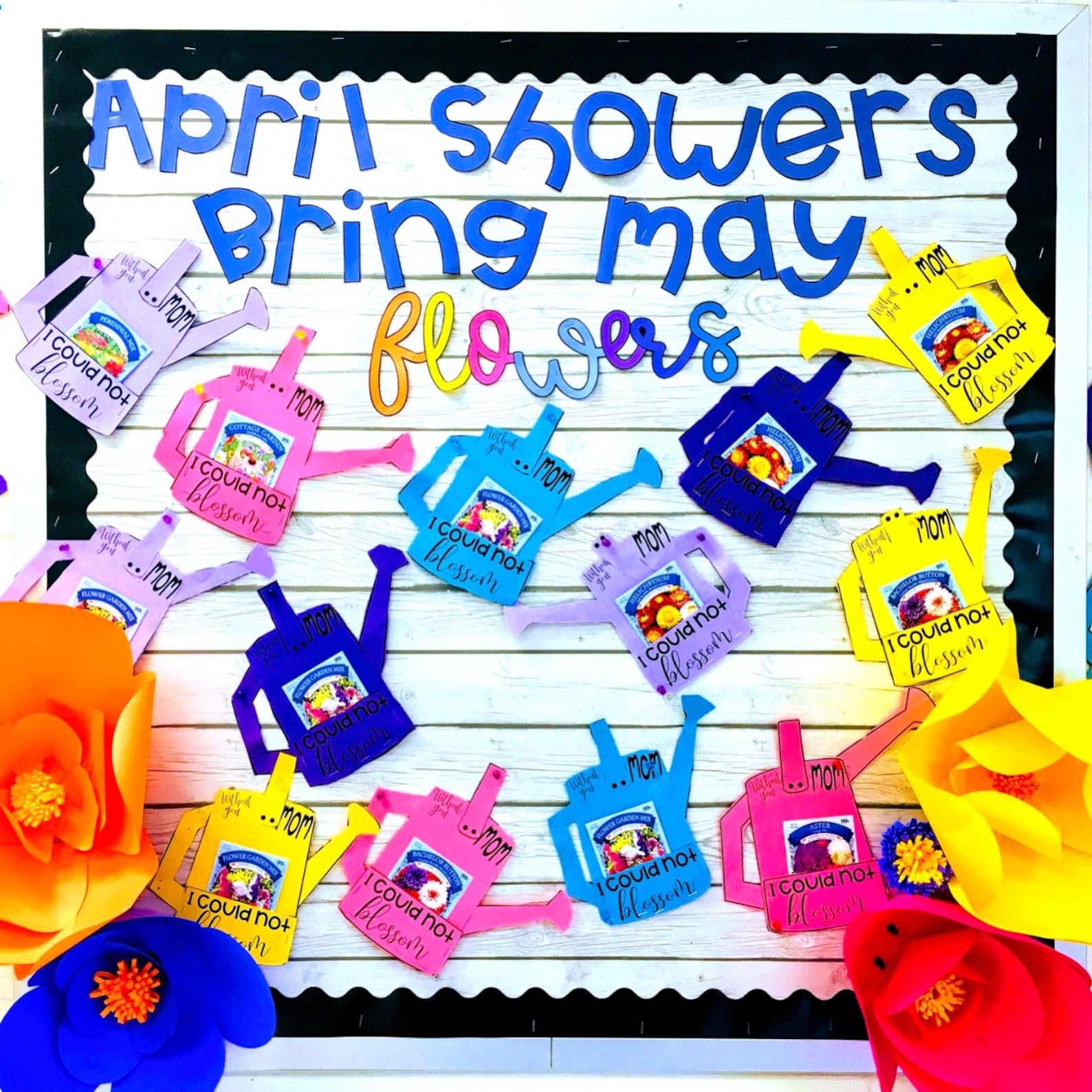 Mother’s Day Craft Mothers Day Card Flower Activities Watering Can Seed ...