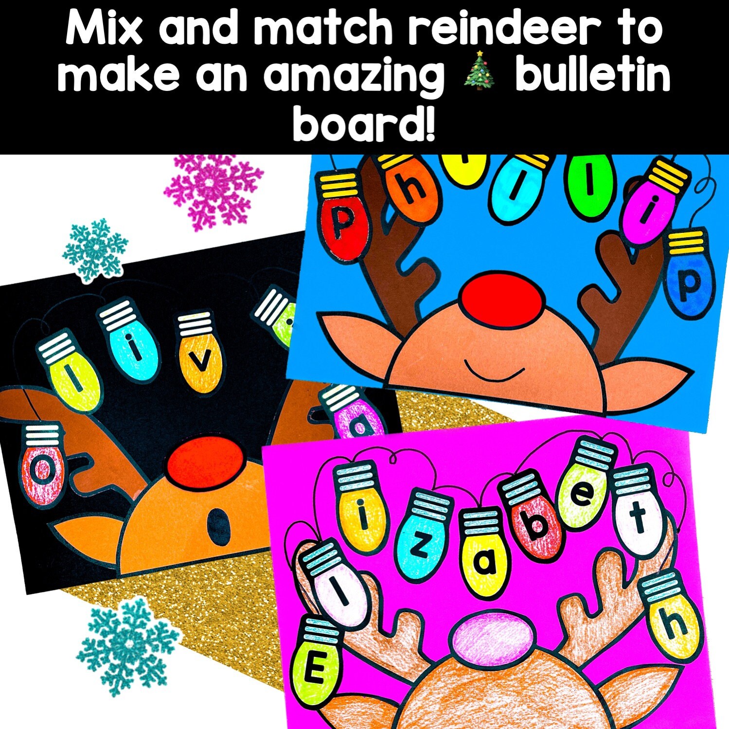 Reindeer Craft Paper Template for Kids | Kids Christmas Crafts ...