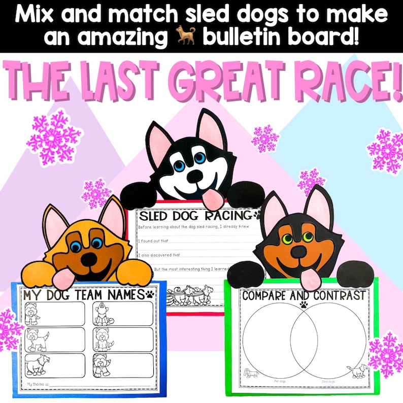 Sled Dog Race Craft Alaskan Dog Mushing Balto and Togo the Last Great ...
