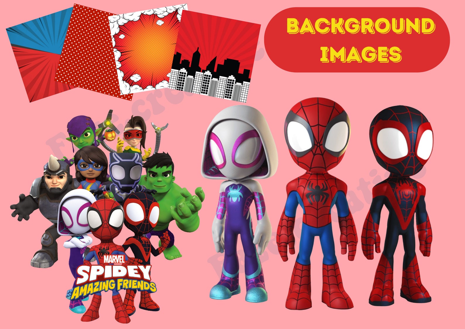 Spidey and His Amazing Friends PNG Images High Resolution - Etsy UK