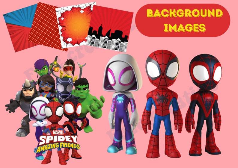 Spidey and His Amazing Friends PNG Images High Resolution - Etsy