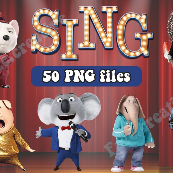 Sing Movie Svg - Etsy