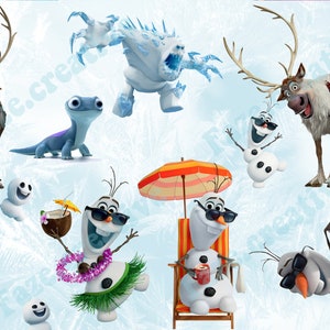 Frozen Png, Clipart , Instant Download , Elsa, Olaf , Anna , Birthday ...