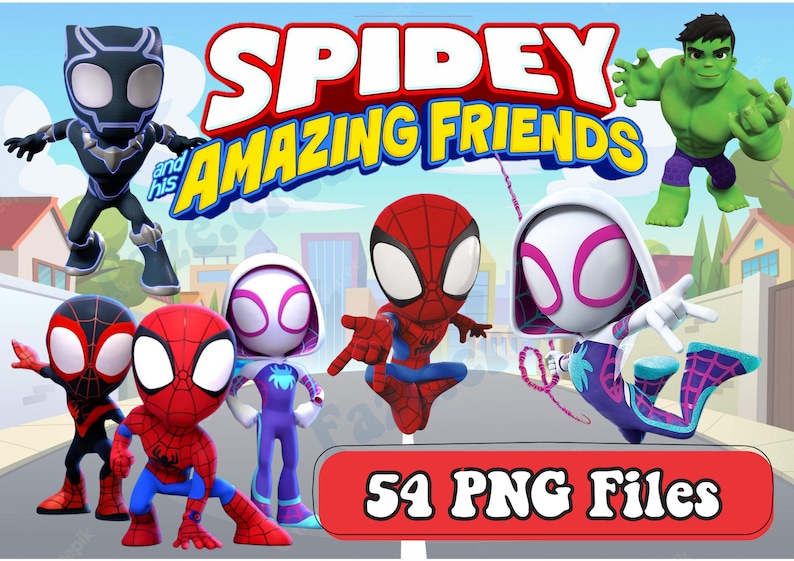 Imágenes Png De Spidey Y Sus Increíbles Amigos Alta Resolución Cricut