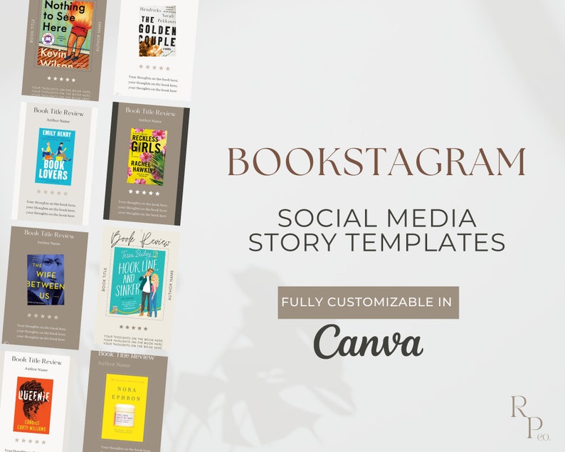 Book Instagram Story Templates and Highlight Covers & Instagram ...