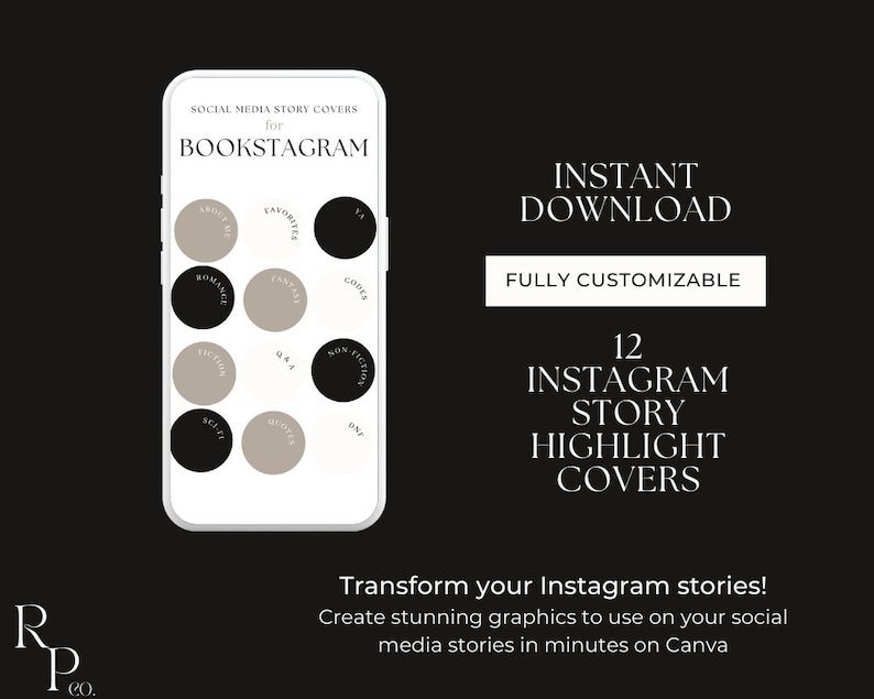 Minimalist Modern Bookstagram Templates: Complete Bundle | Story and ...