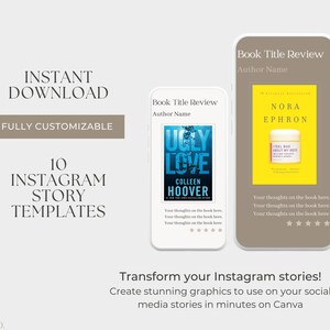Minimalist Bookstagram Templates: Complete Bundle | Story and Post ...