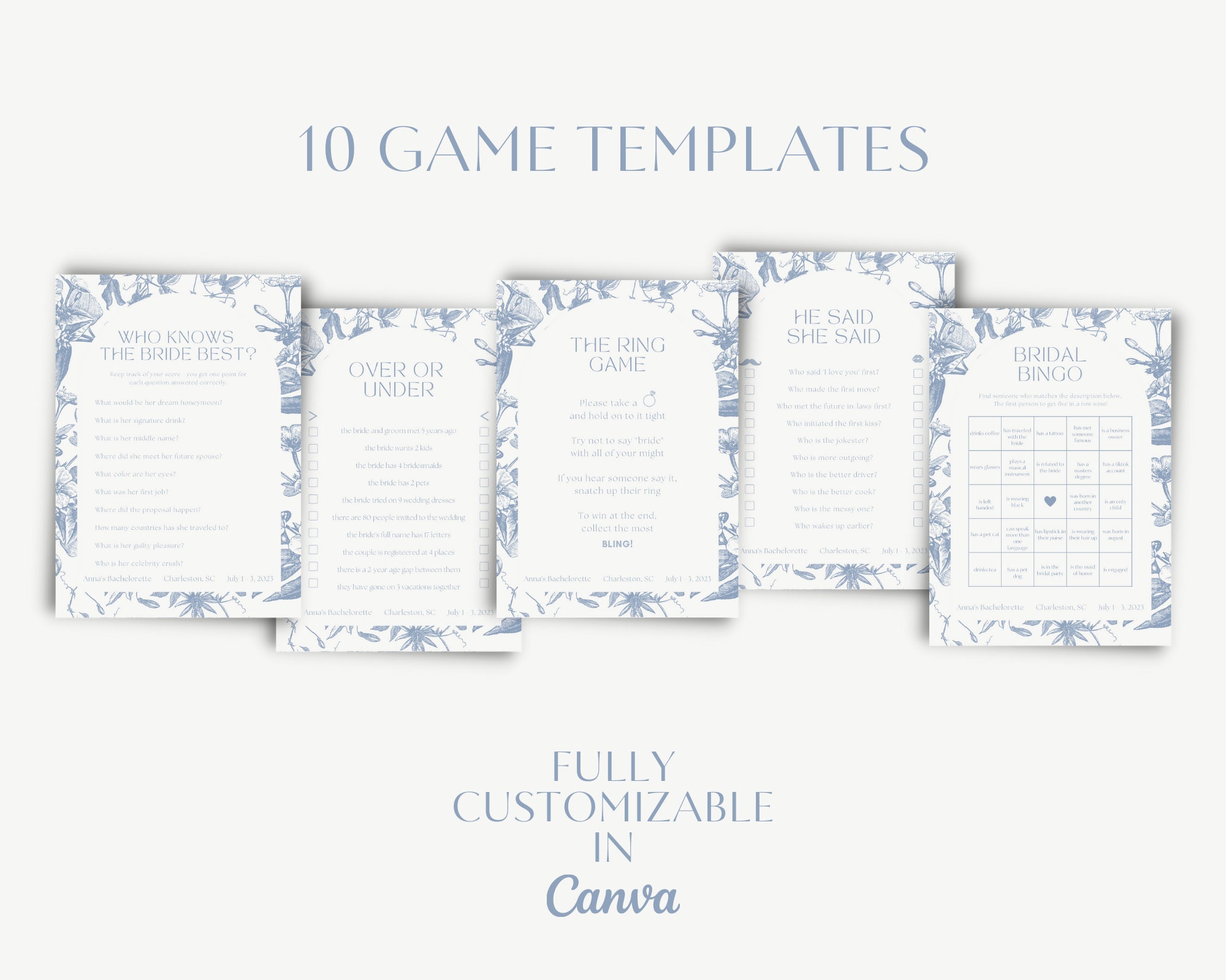 Coastal Grandma Bachelorette Party Game Bundle Scavenger Hunt Bridal ...