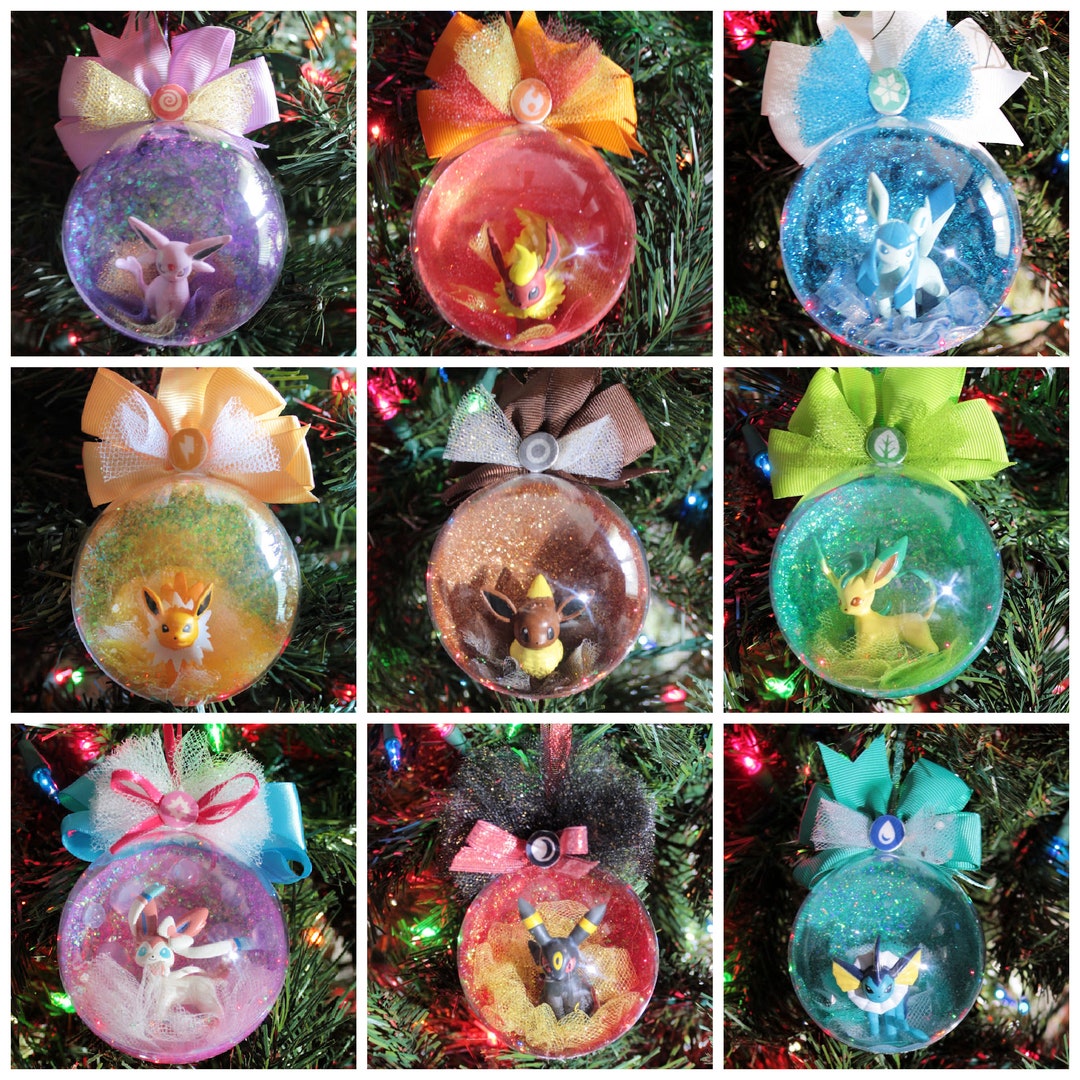 Eevee Evolutions Pokemon Personalized Christmas Ball Ornament - Etsy
