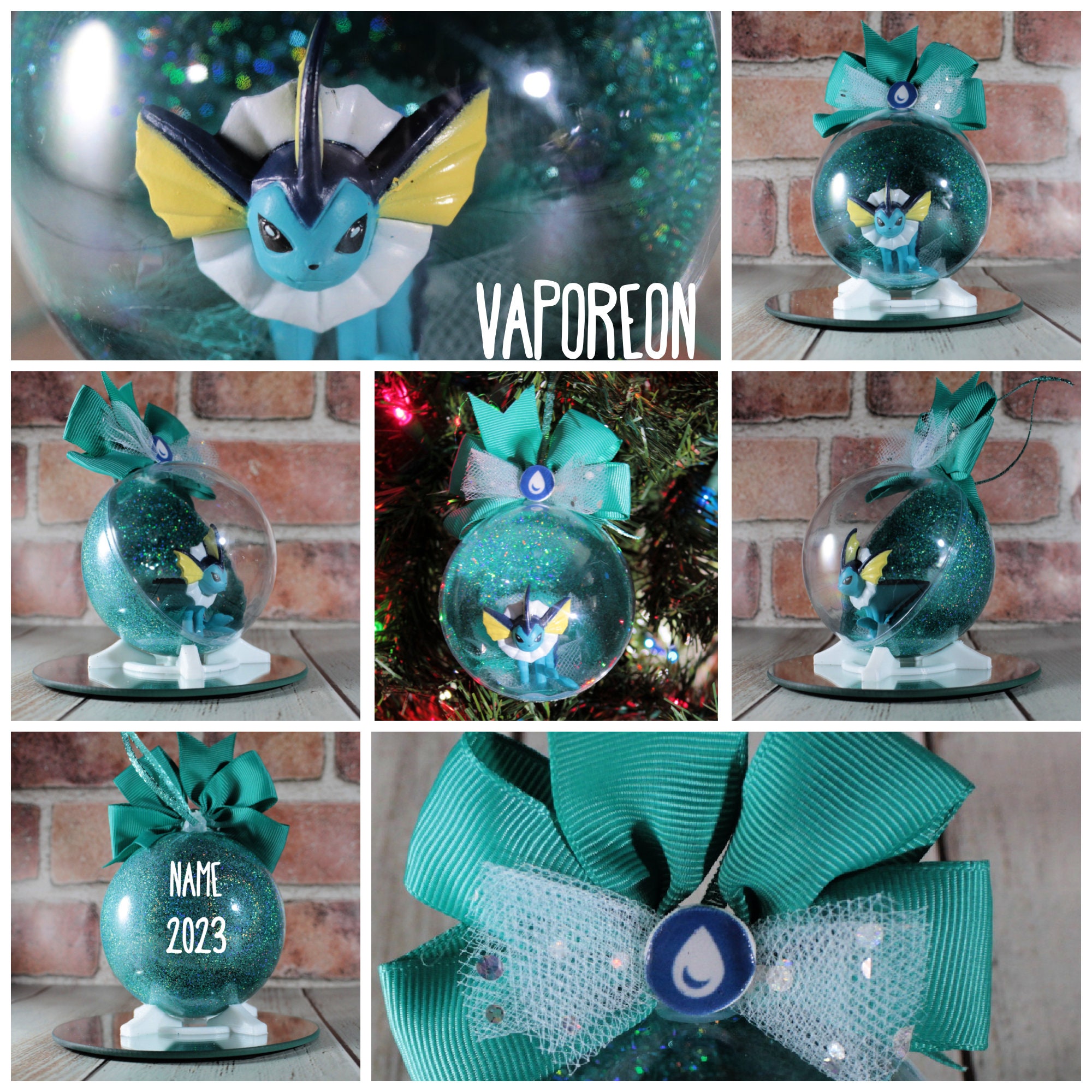 Eevee Evolutions Pokemon Personalized Christmas Ball Ornament - Etsy