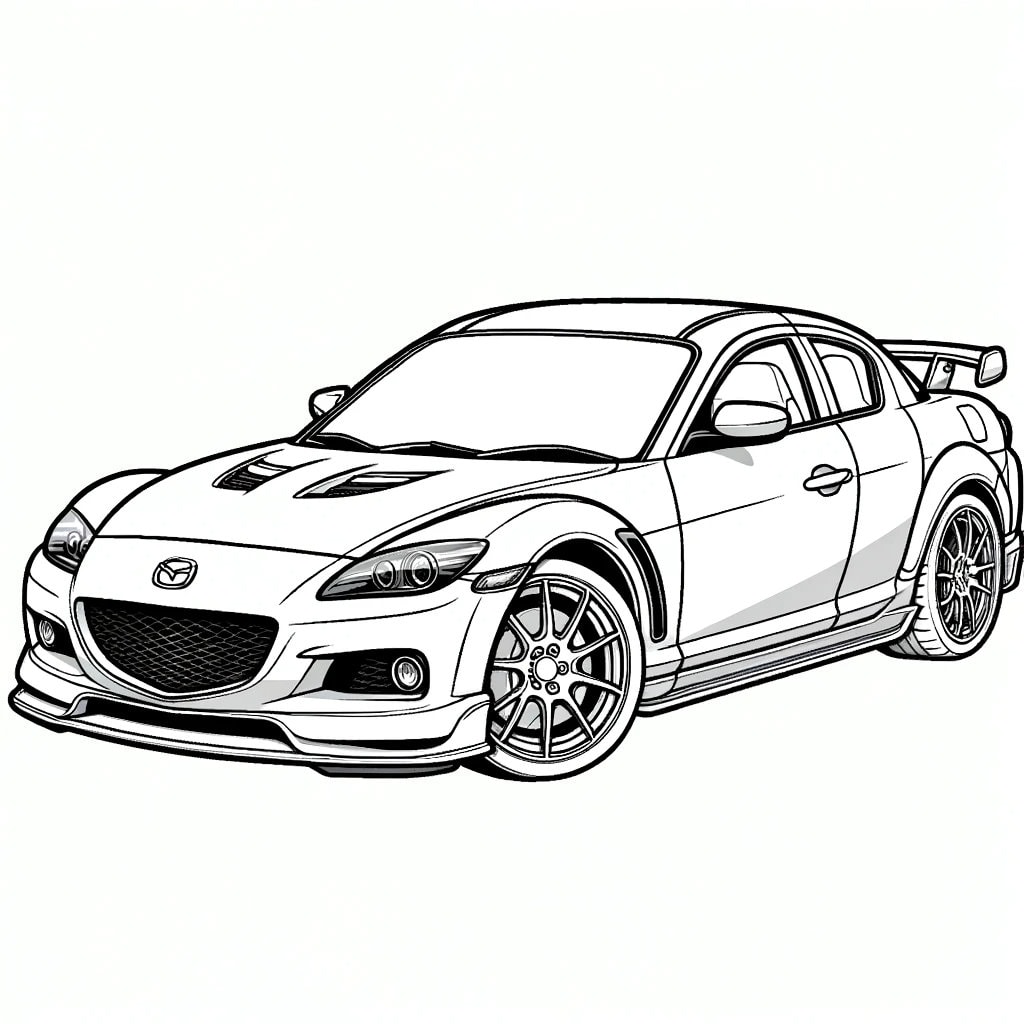 Adult Car Inspired Coloring Book Pages 4 Pack - Etsy