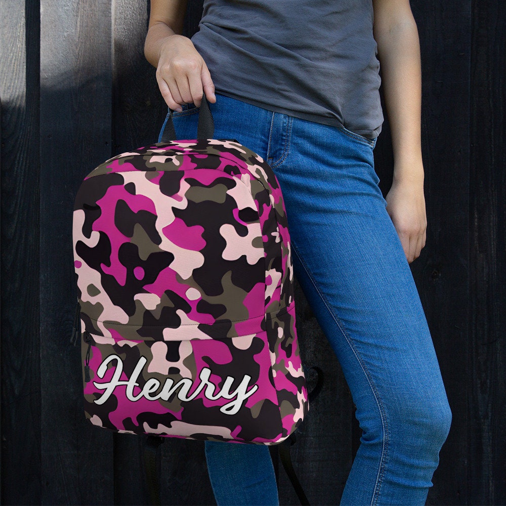 Made to Order Military Camo Backpack Back to School, Personalized Army ...