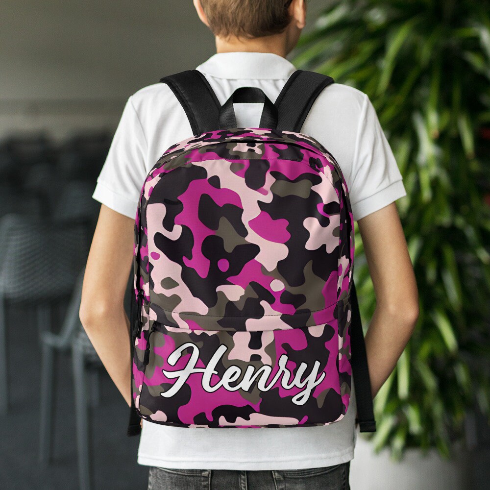 Made to Order Military Camo Backpack Back to School, Personalized Army ...