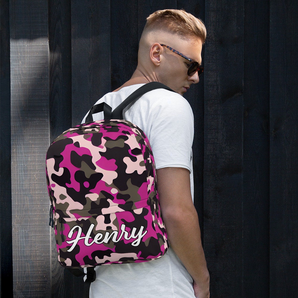 Made to Order Military Camo Backpack Back to School, Personalized Army ...