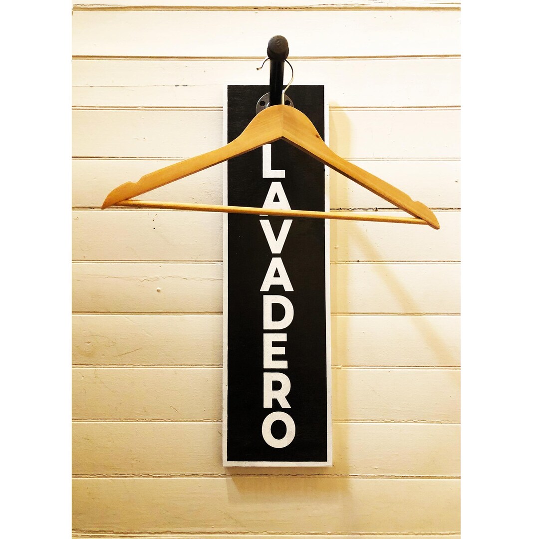 Lavadero Clothes Hanger, Laundry Room Sign, Spanish Sign, Hispanic ...