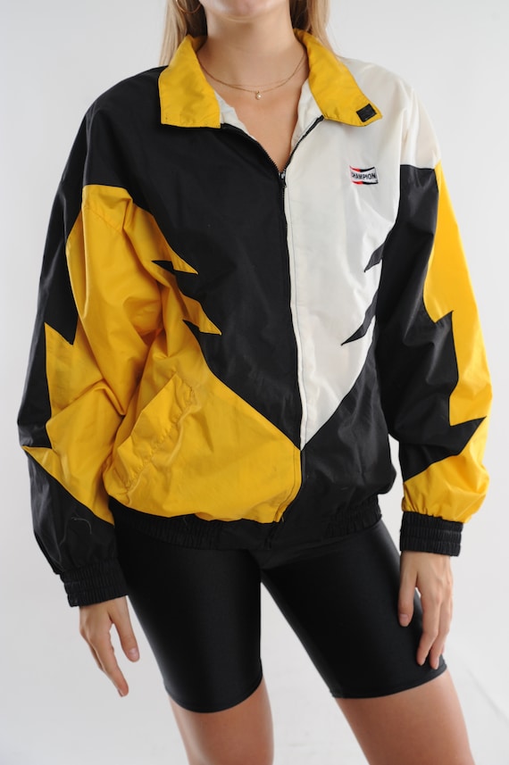 Yellow colorblock windbreaker - Gem