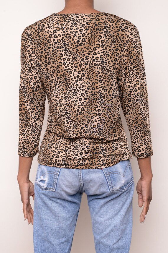 Vintage blouse abstract cheetah - Gem