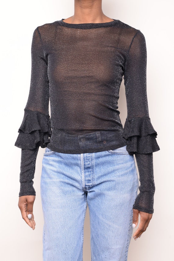 Sisley biege sheer ruffle - Gem