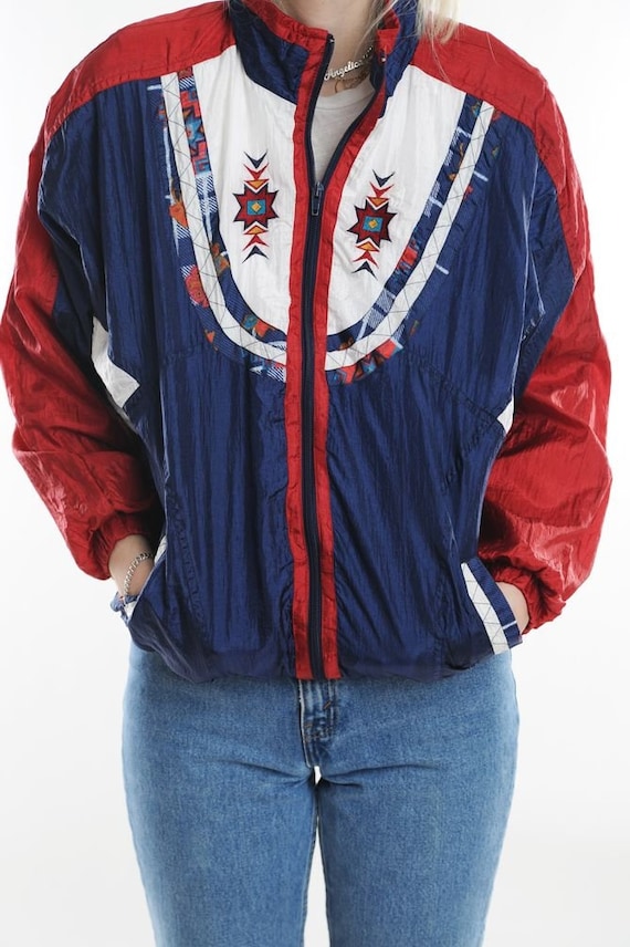 Navy colorblock windbreaker - Gem