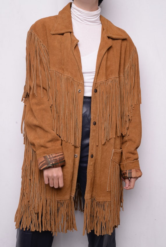 suede fringe jacket - Gem