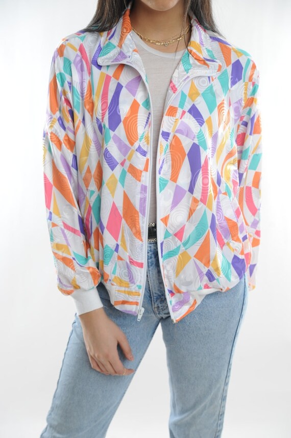 check print pants 80s - Gem