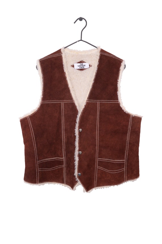 70s vest suede - Gem