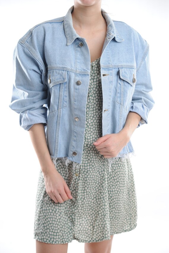 cropped light denim jackets - Gem