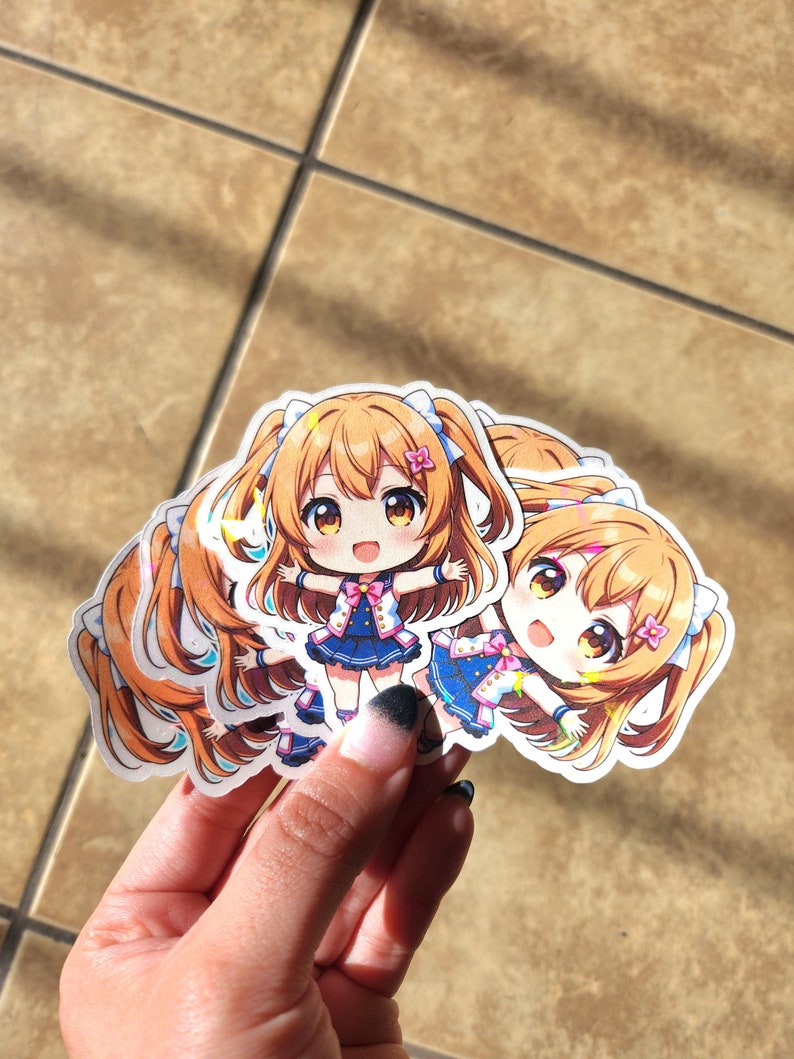 Kawaii Chibi Idol Schoolgirl Sticker / Cute Stationary / Kawaii ...