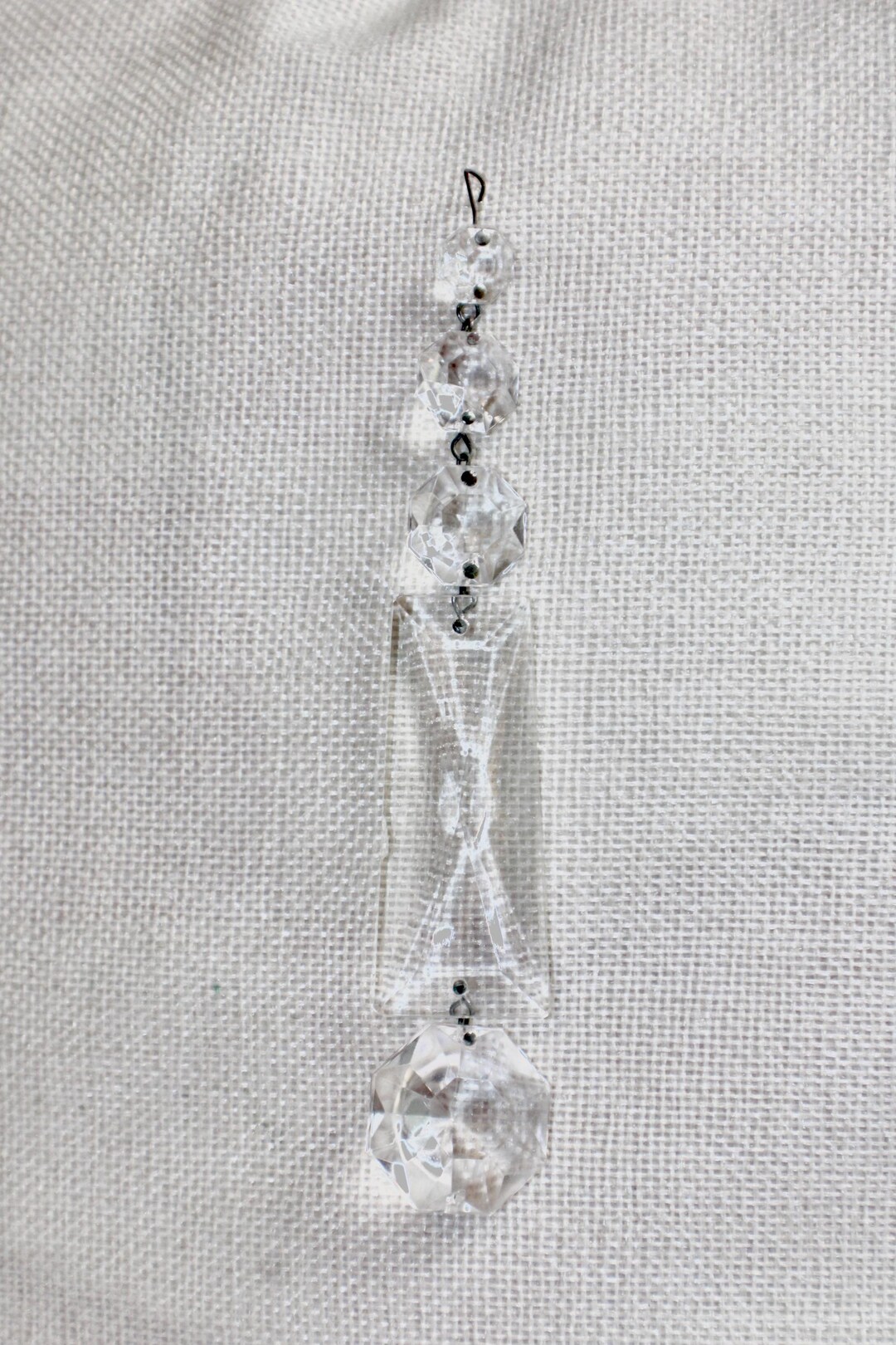 Antique Antebellum Crystal Chandelier Drop Crystals Candleholder ...