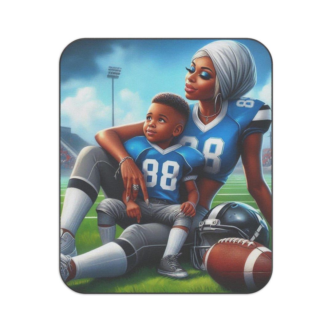 Football Mom and Son Picnic Blanket, Sports Fan Gift, Mother's Day ...