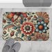 Bohemian Floral Bath Mat, Colorful Bathroom Decor, Boho Chic Home ...