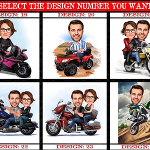 Cartoon ATV Rider Portrait From Your Photo, Quad Racing Gifts, Quad Art ...