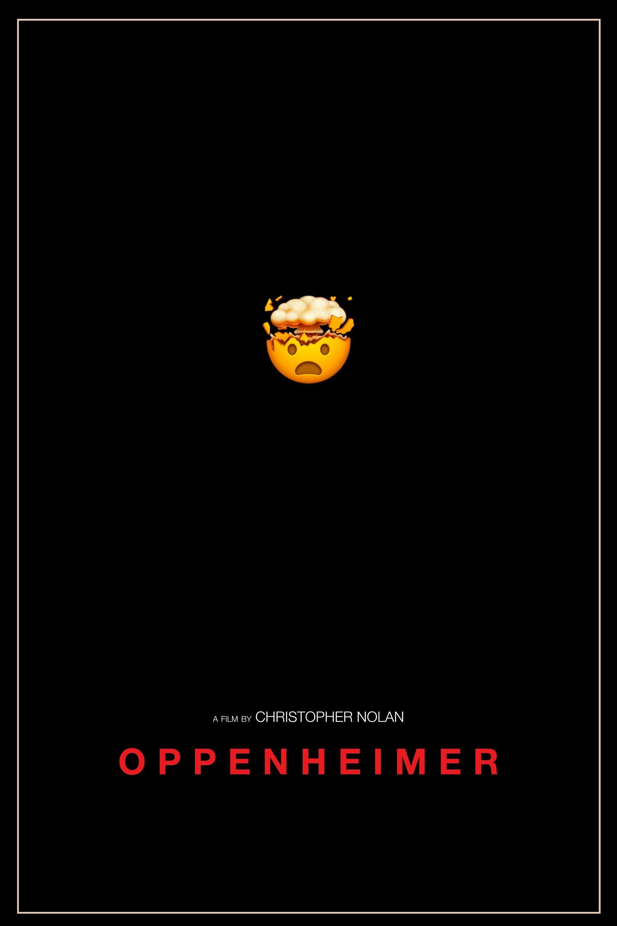 Oppenheimer Printable Movie Poster Christopher Nolan American Cinema ...