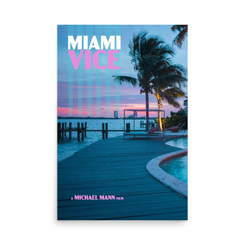 Miami Vice Michael Mann Movie Poster - Etsy