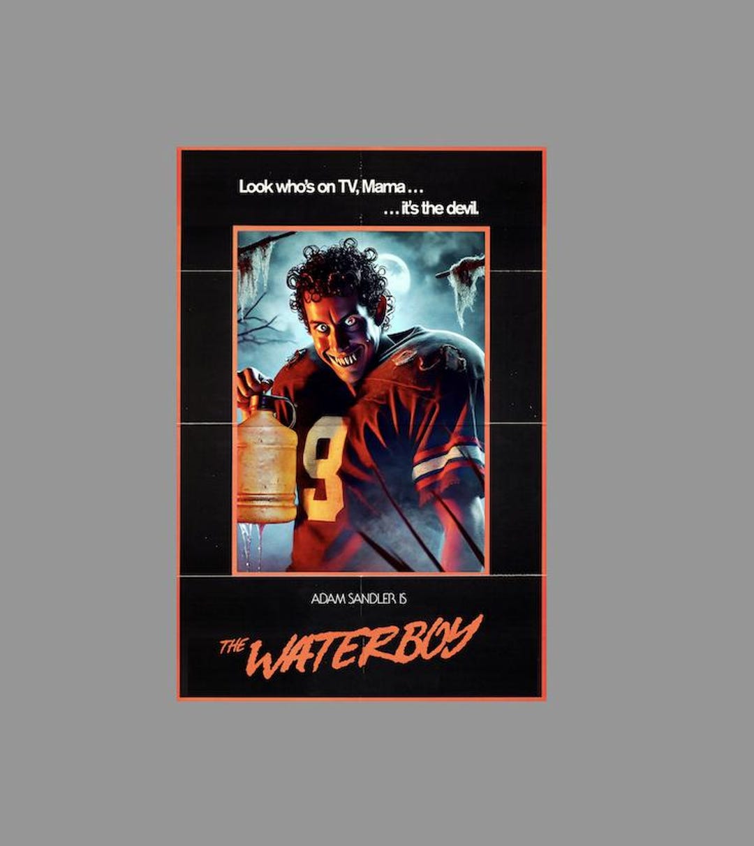 The Waterboy, 1980s Horror, Parody Poster, Adam Sandler, Cult Classic ...