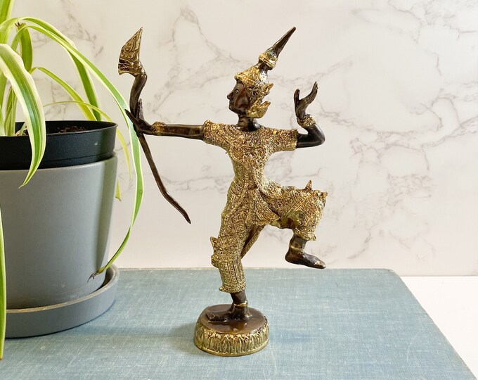 Thai Sculpture of Rama, Vintage Prince Rama Statue, Hindu Figurine ...