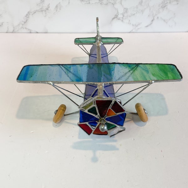 Stained Glass Airplane - Etsy