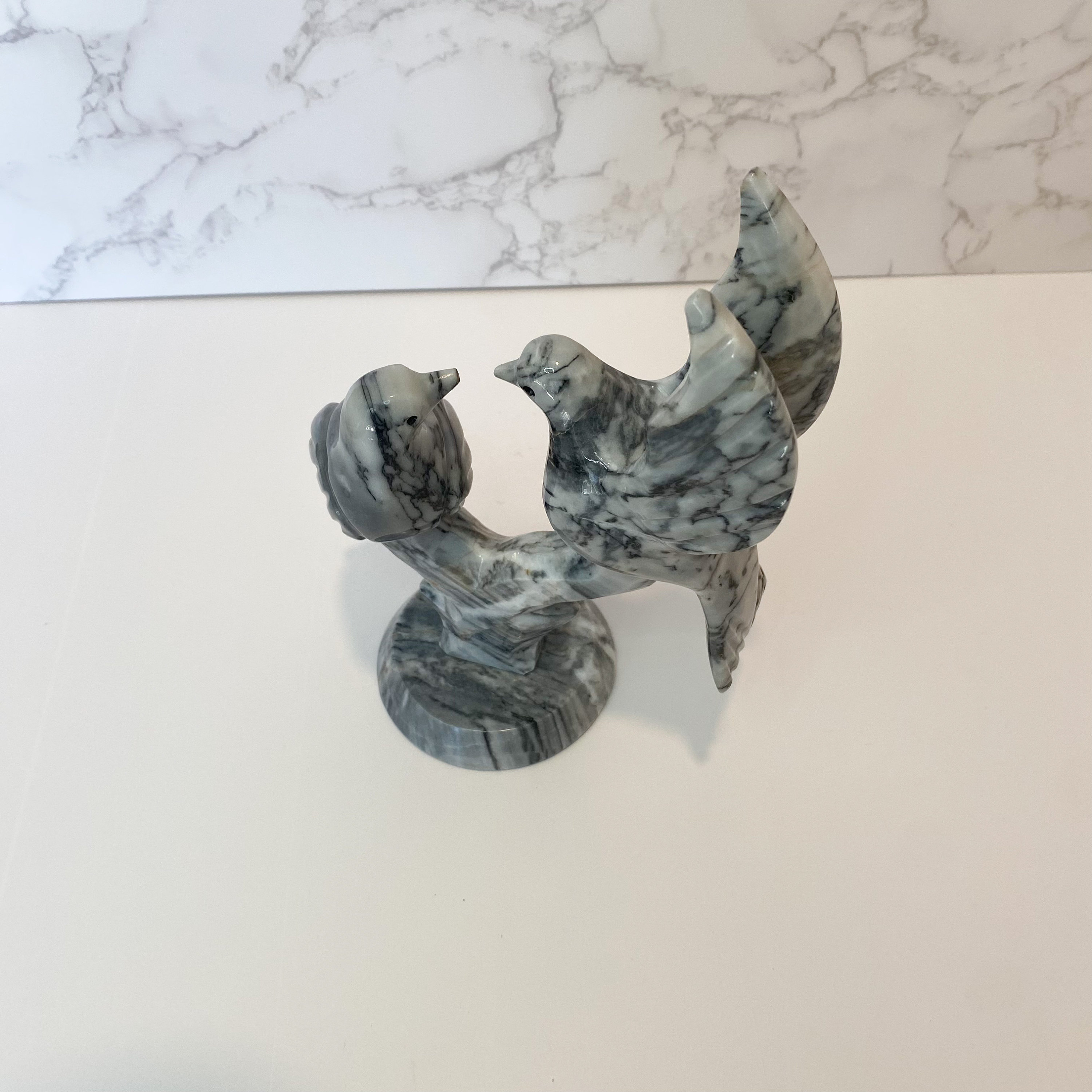 Marble Dove Figurine Vintage Bird Statue Carved Marble - Etsy