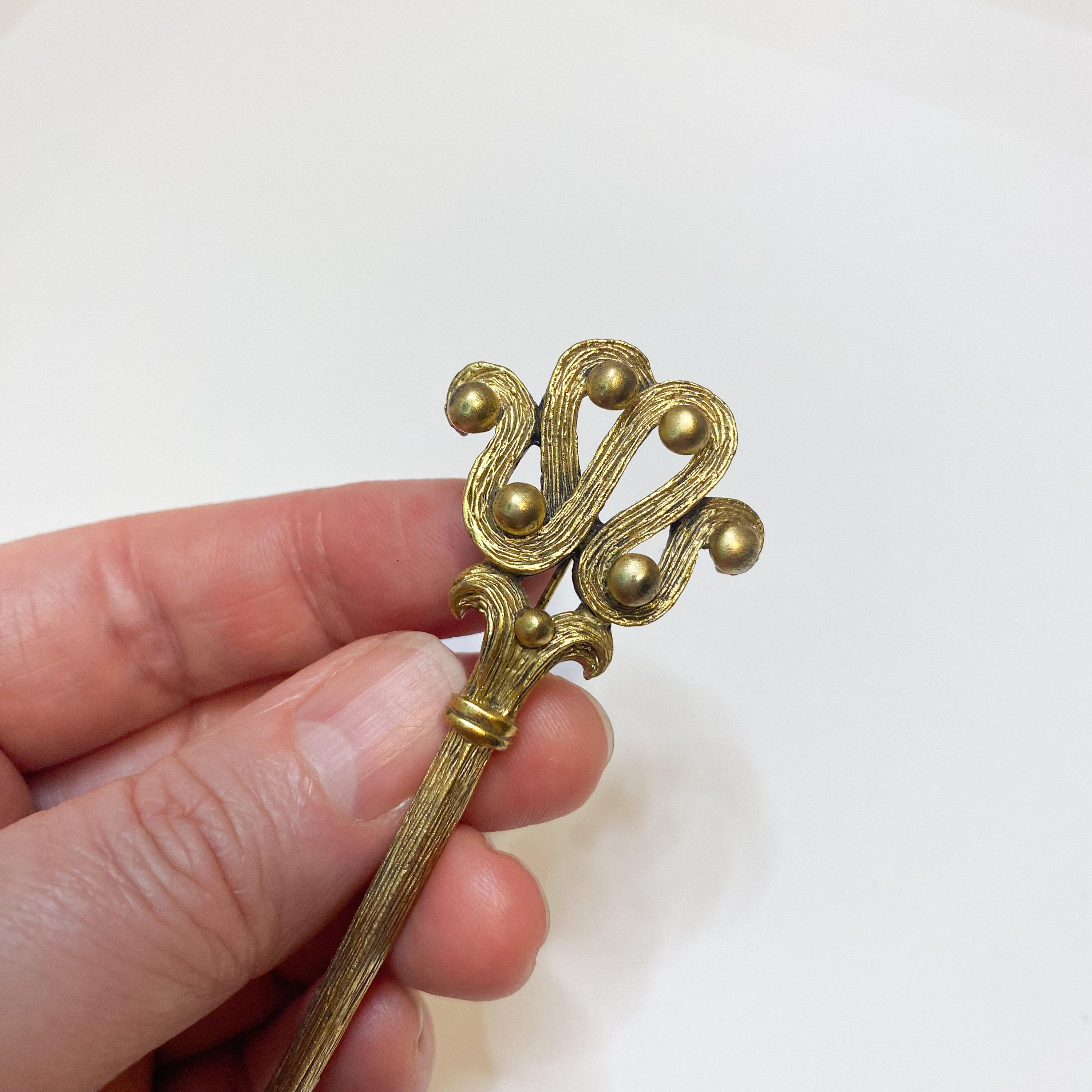 Vintage Italian Tortolani Brooch Pin, Fleur De Lis Pin, Scepter Pin ...