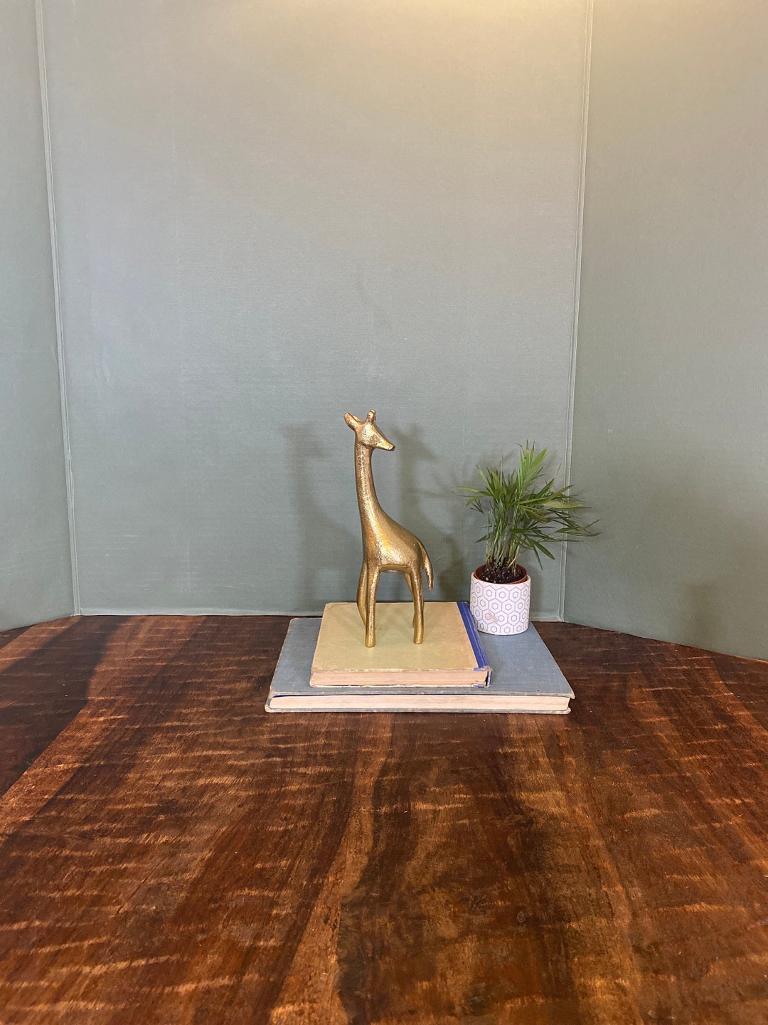 MCM Gold Metal Giraffe Fun Safari Animal for Nursery or - Etsy