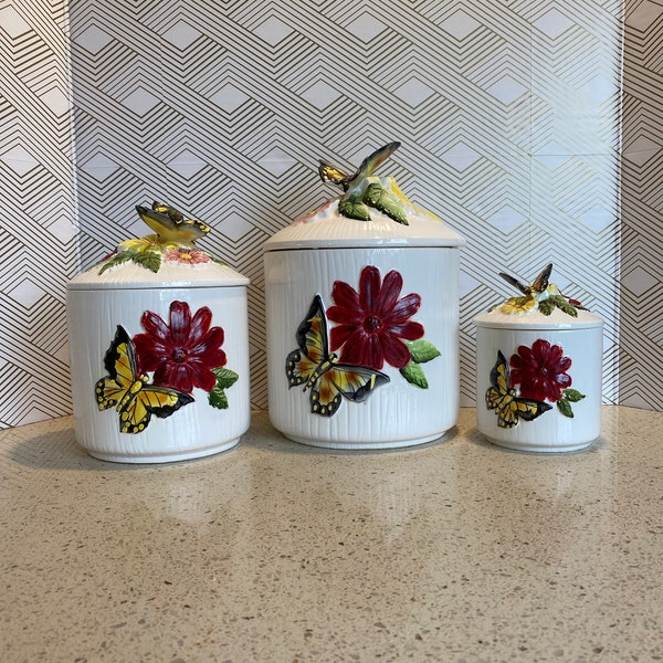 Butterfly Canisters - Etsy
