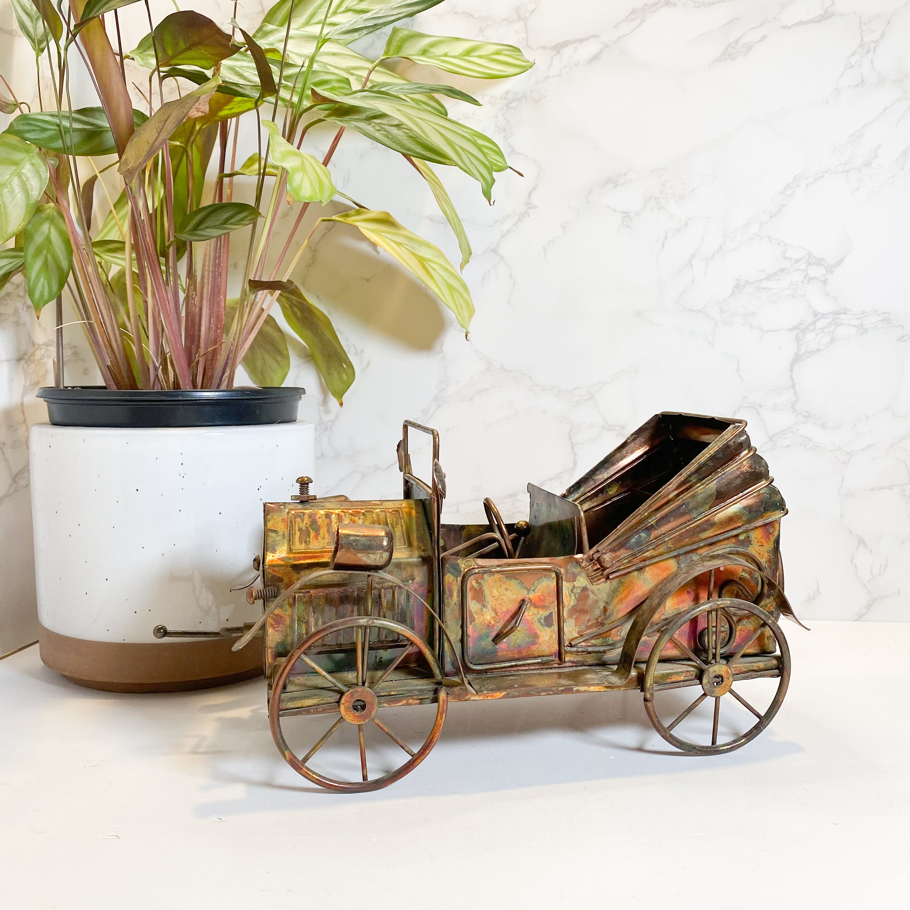 Copper T Ford Music Box, Vintage Jalopy Car Music Box, Antique Car ...