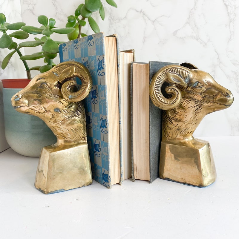 Brass Bookends - Etsy