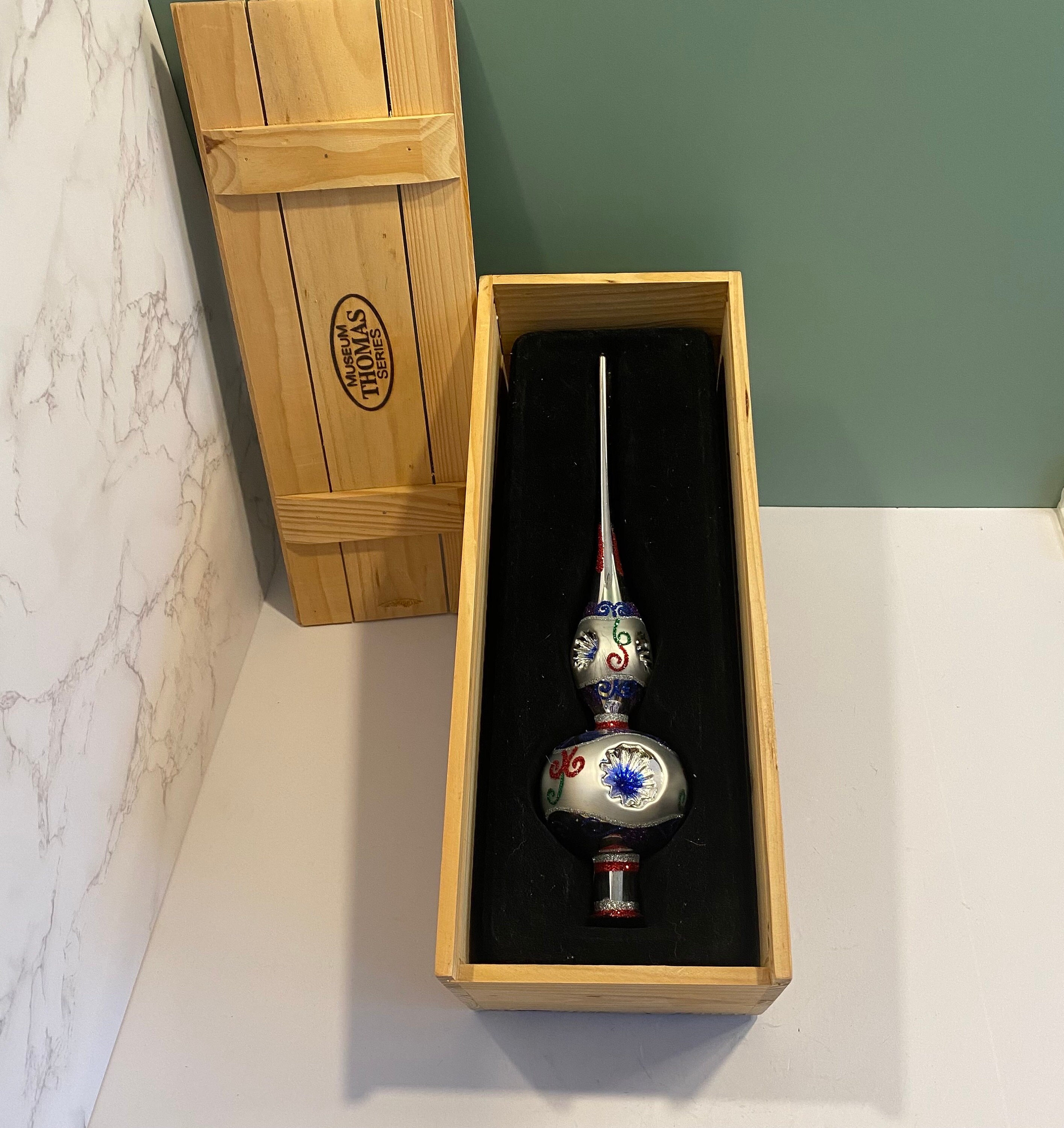 Vintage Blown Glass Tree Topper by Thomas Pacconi, Classics Museum ...