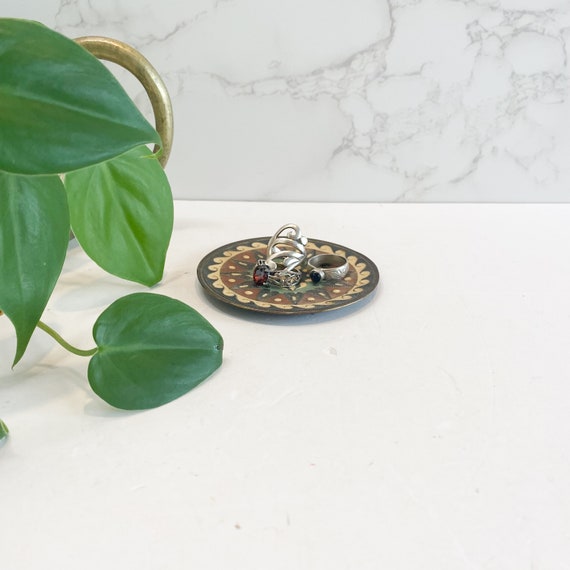 Vintage Greek Byzantine Mosaic Enamel Over Solid Bras… - Gem